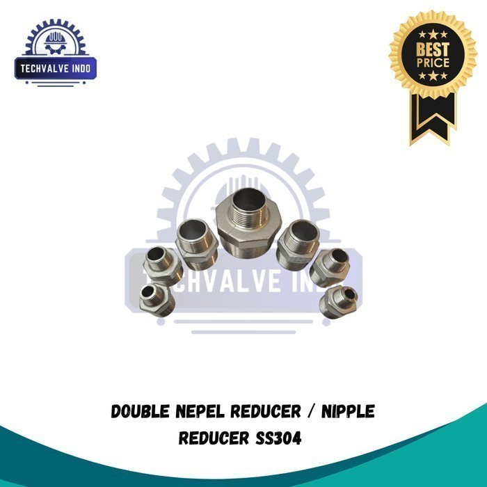 Double NEPEL REDUCER / NIPPLE REDUCER SS304 3/4 x 1/4, 1/2, 3/8 INCH ...