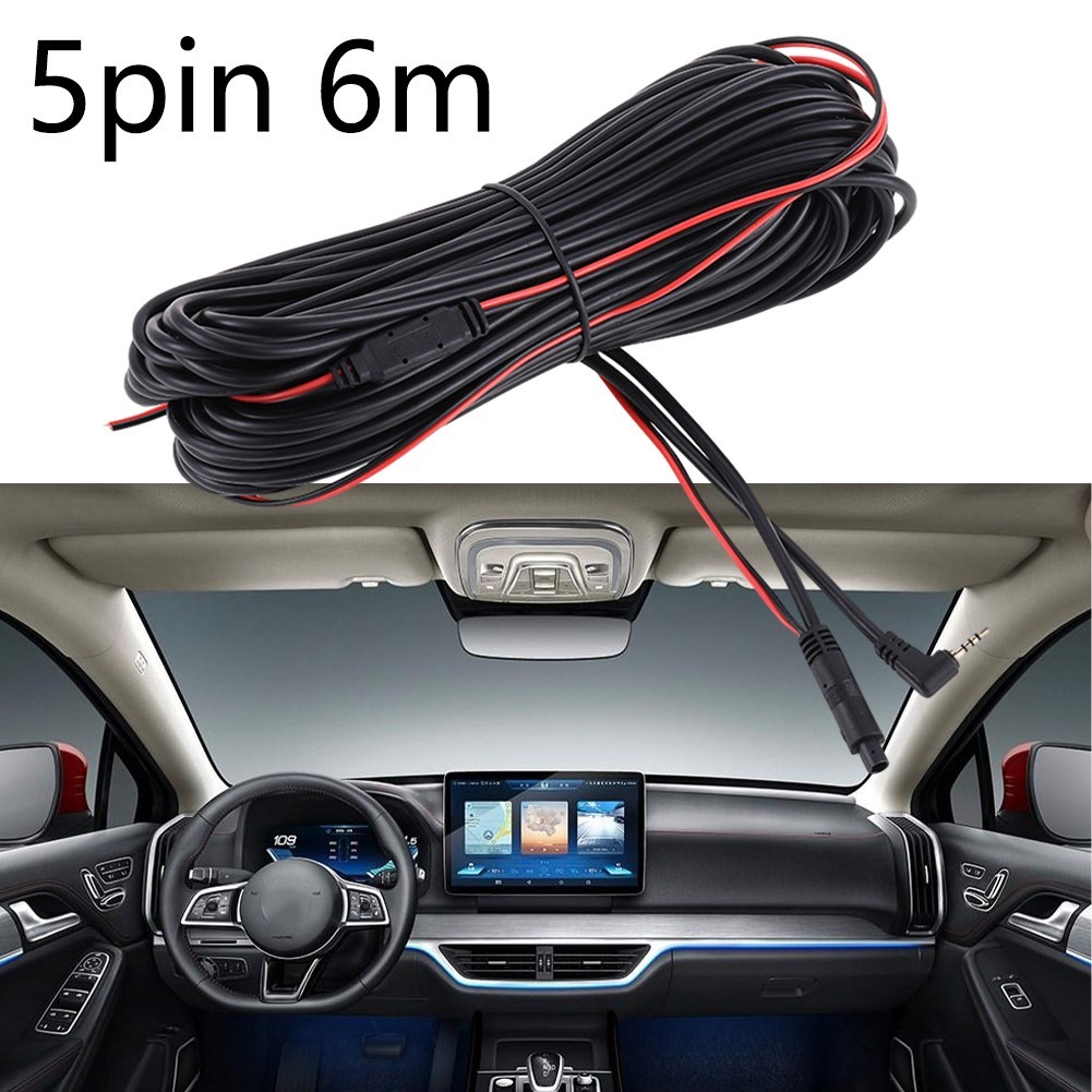 [BSL] 6m Car DVR Backup Rear View Camera 2.5mm Extension Cable 5Pin ...