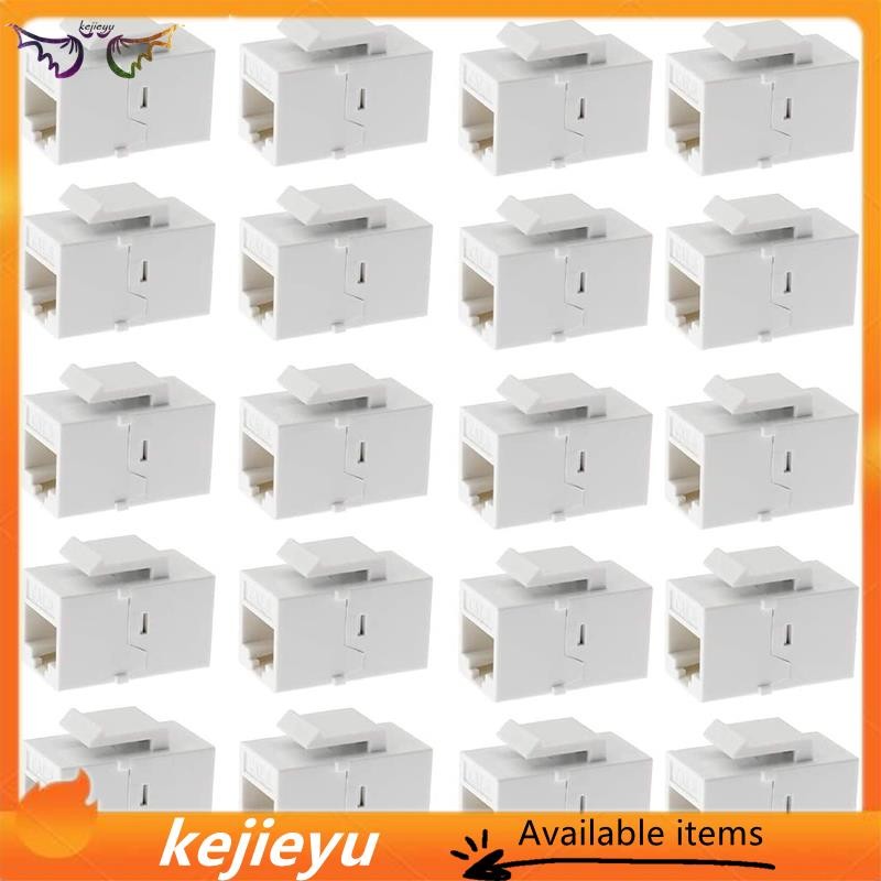 [kejie] Ethernet Keystone Coupler, 20Pack Cat6 RJ45 Keystone Jack ...