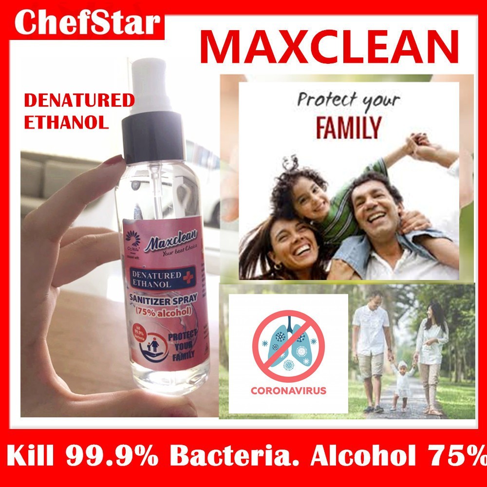 Maxclean Sanitizer Spray 100ML Semburan Pembasmi Kuman | Shopee Malaysia