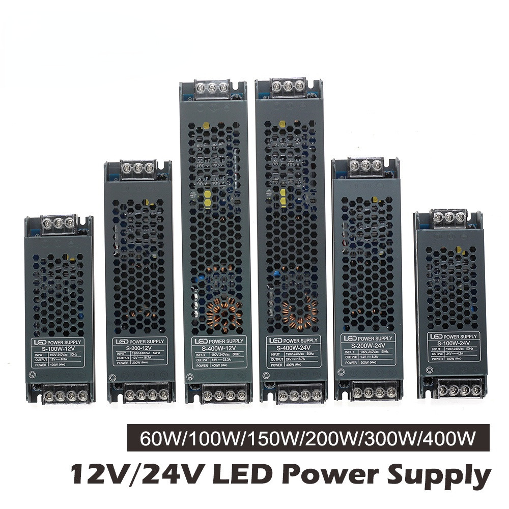 Upgrade Aluminium Alloy LED Driver Household 12V/24V Power Supply ...