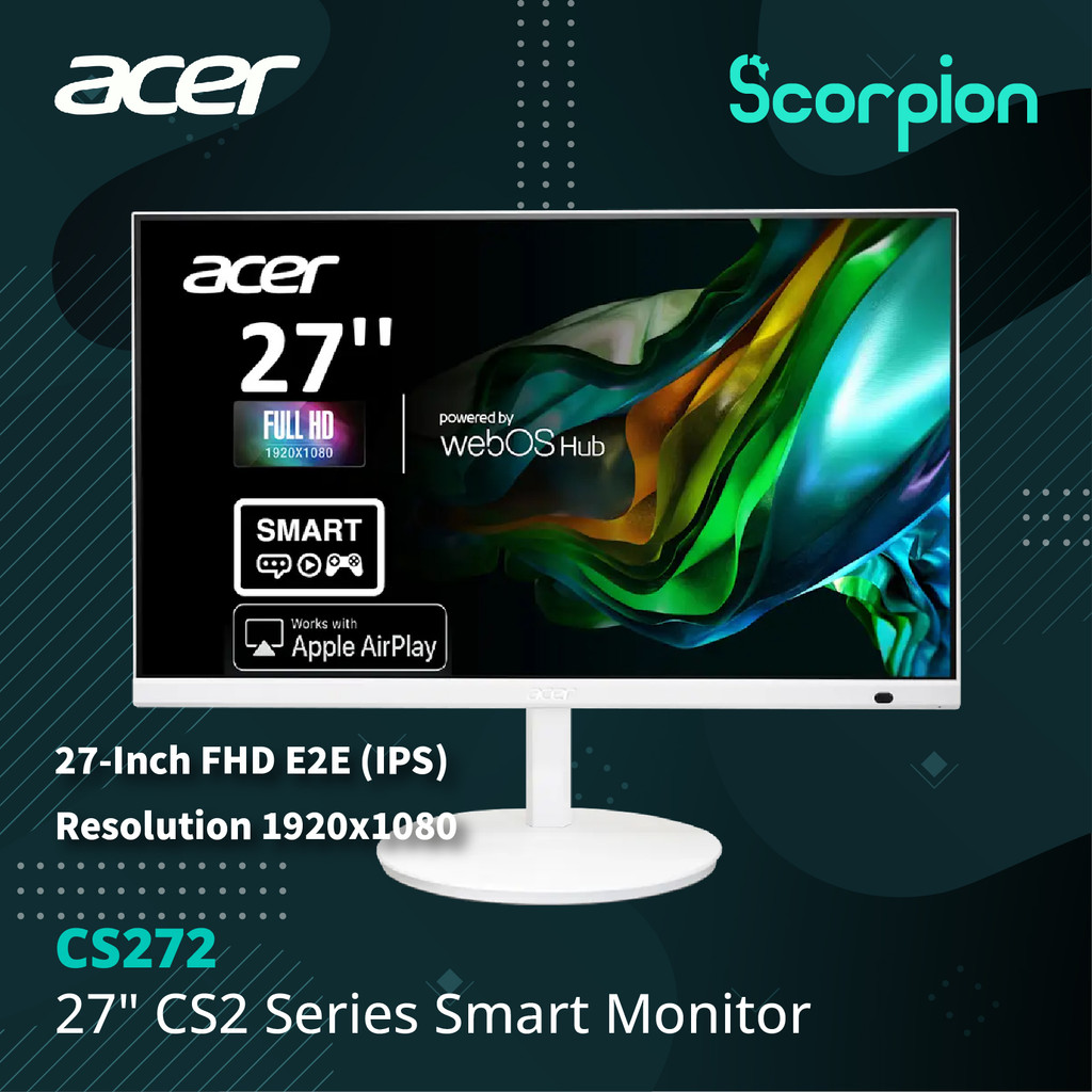 Acer CS2 CS272 27" Smart Monitor | Shopee Malaysia