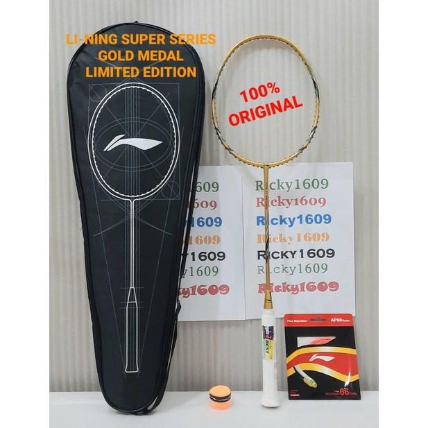 Badminton Racket LINING SUPER SERIES GOLD MEDAL - LIMITED EDITION ...