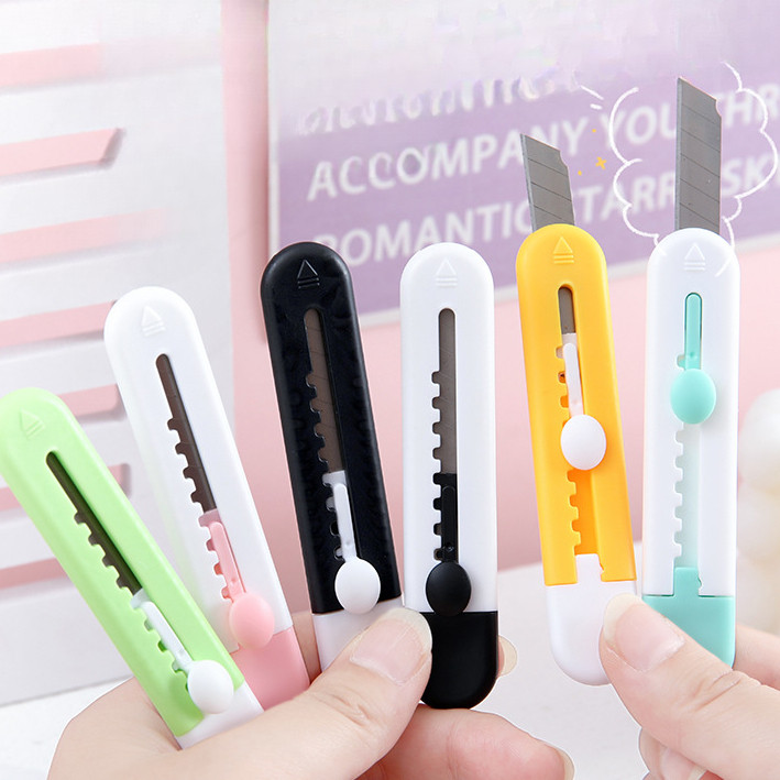Utility Knife Candy Color Small Mini Paper Cutter Unpacking Express ...