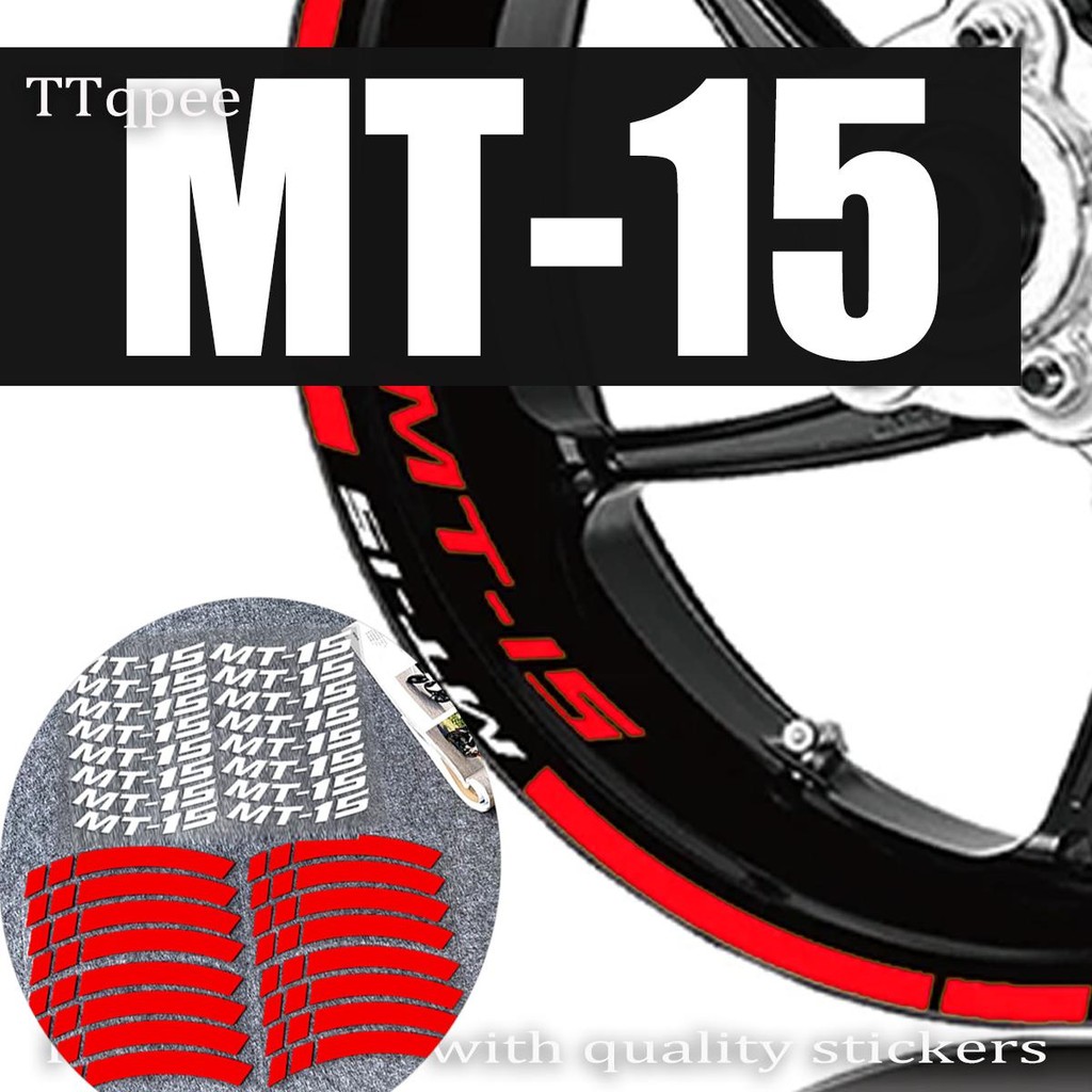 For yamaha MT-15 MT15 Motorcycle stickers set mt 15 hub rim mags ...