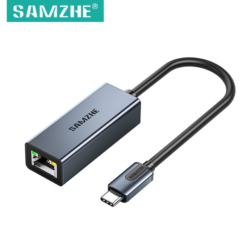 SAMZHE USB-C to Ethernet Adapter Type-C to RJ45 1000Mbps Ethernet LAN ...