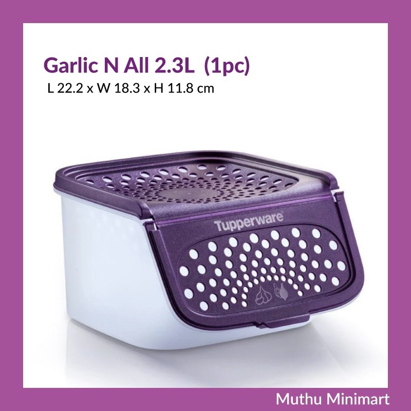 Original Tupperware | Garlic N All Garlic Onion Container Food ...