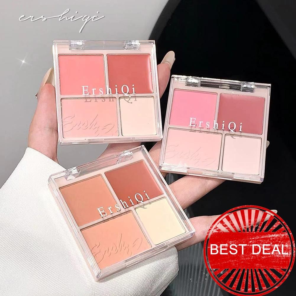 4 Colors Blush Palette Natural Pink Blush Powder Highlight Tint 3d ...