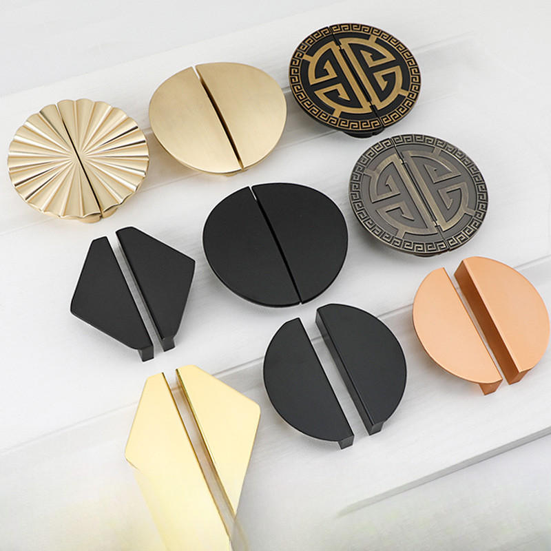 Nordic Minimalist Semi-Circular Handles Kitchen Cabinets Door Handle ...