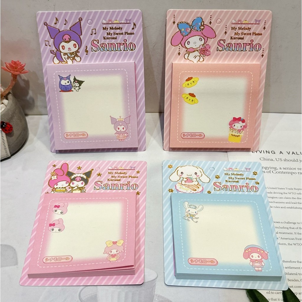 New Cartoon Sanrio Post-it Notes Cute Kuromi Note Paper Small Notebook ...