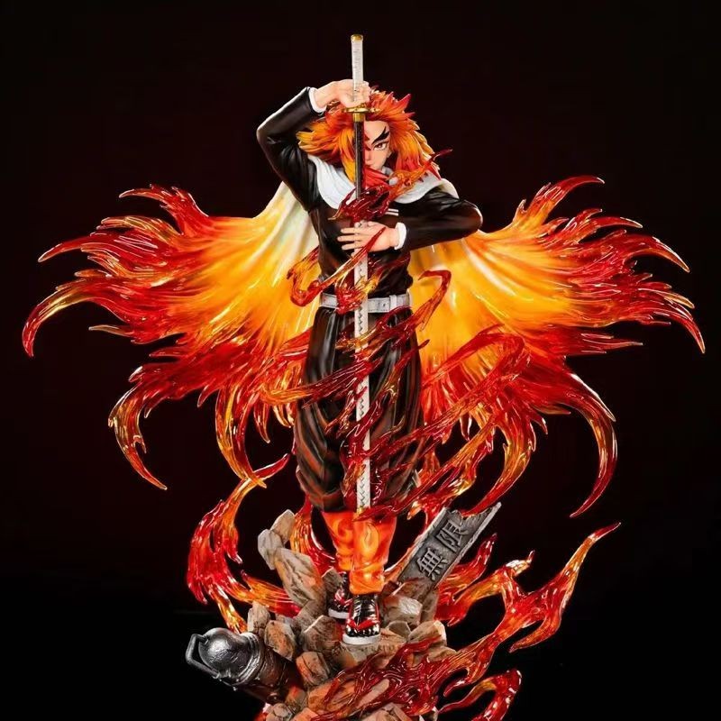 Anime Demon Slayer Mugen Train Rengoku Kyoujurou Figure Model Statue ...