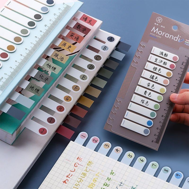 Transparent Transparent sticky note index sticker index sticker Morandi ...