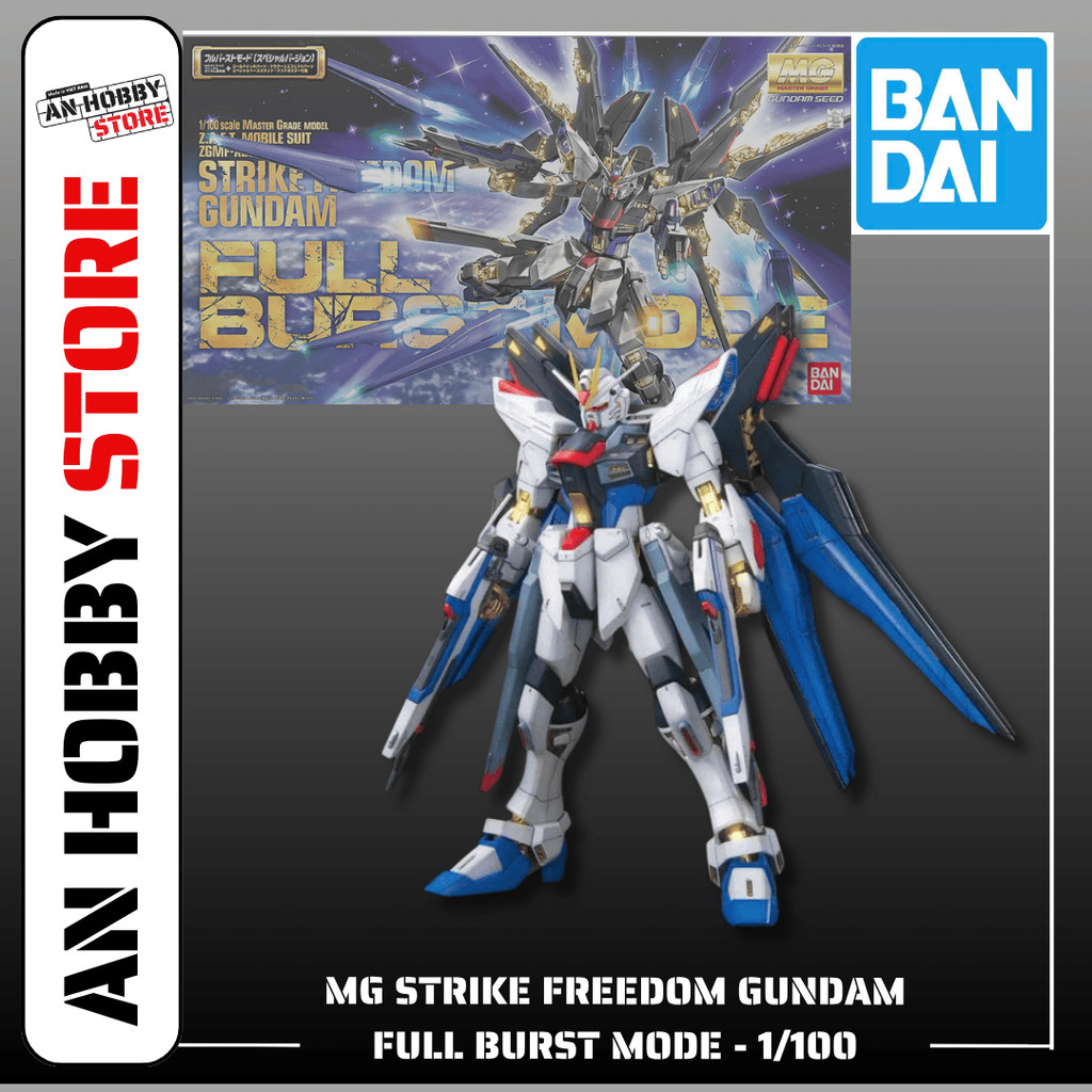 BANDAI MG 1/100 STRIKE FREEDOM GUNDAM FULL BURST MODE ASSEMBLY MODEL ...