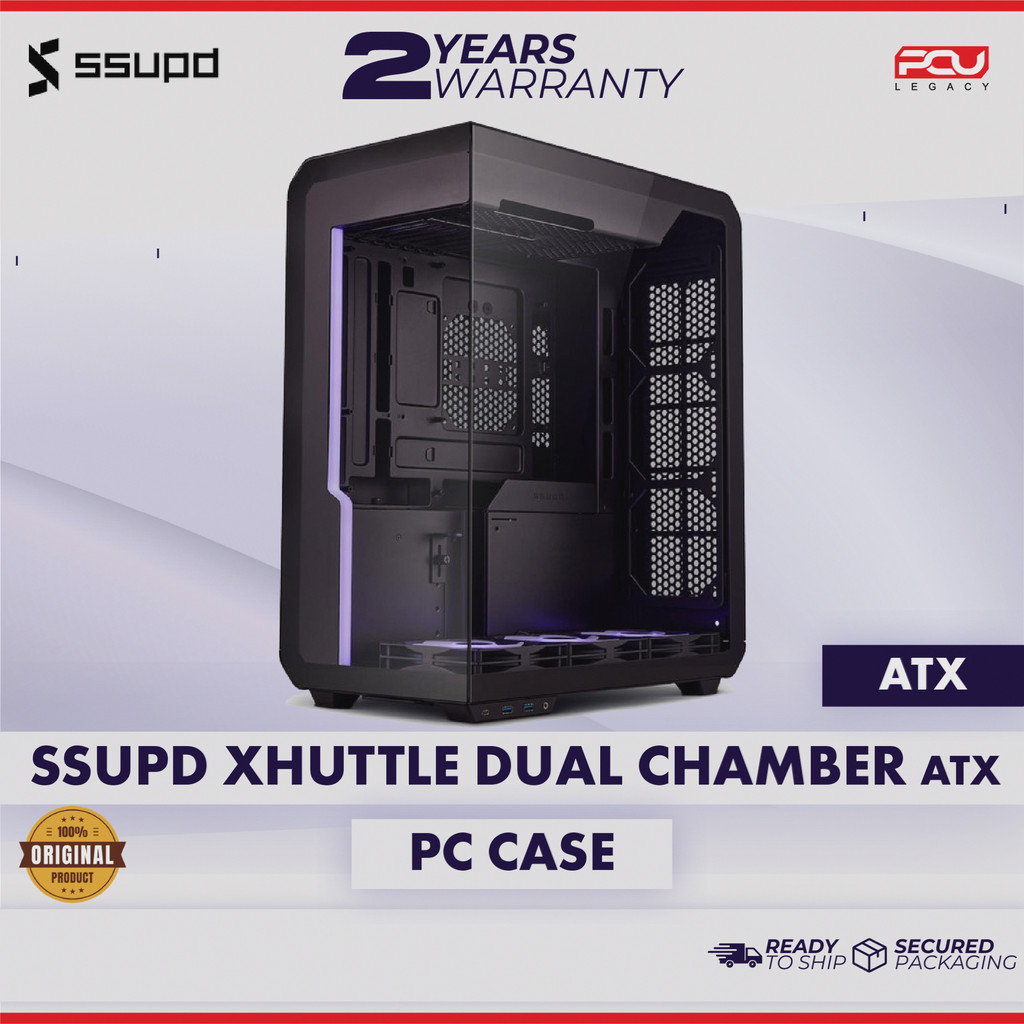 SSUPD XHUTTLE DUAL CHAMBER ATX PC CASE - BLACK | Shopee Malaysia