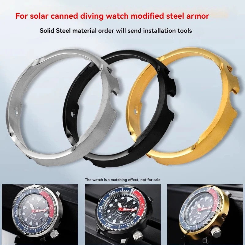 Modified Case Protector Shroud for Seiko Canned SNE497 SNE498 SNE499 ...
