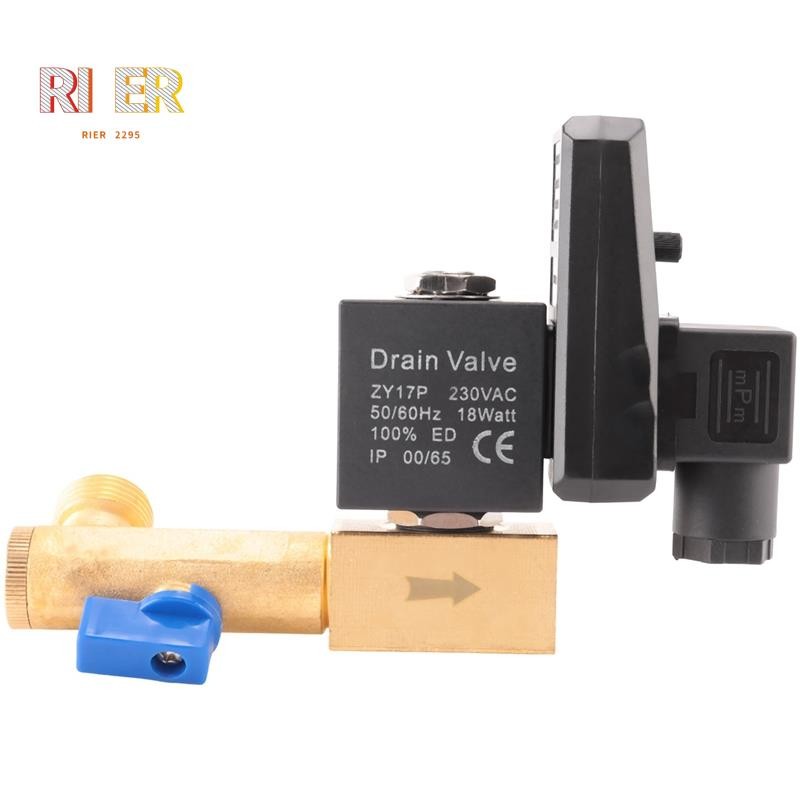 G1/2 DN15 230V Automatic Timed Water Tank Electronic Timed Drain Valve ...