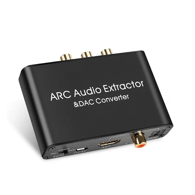 192KHz HDMI DAC Audio Extractor ARC Digital to Analog Audio Converter ...