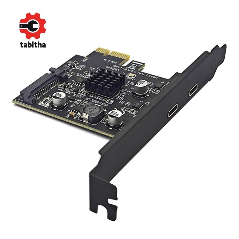 New 2Port TYPE-C PCIE Card PCI Express 3.0 X1 to Dual USB-C Expansion ...