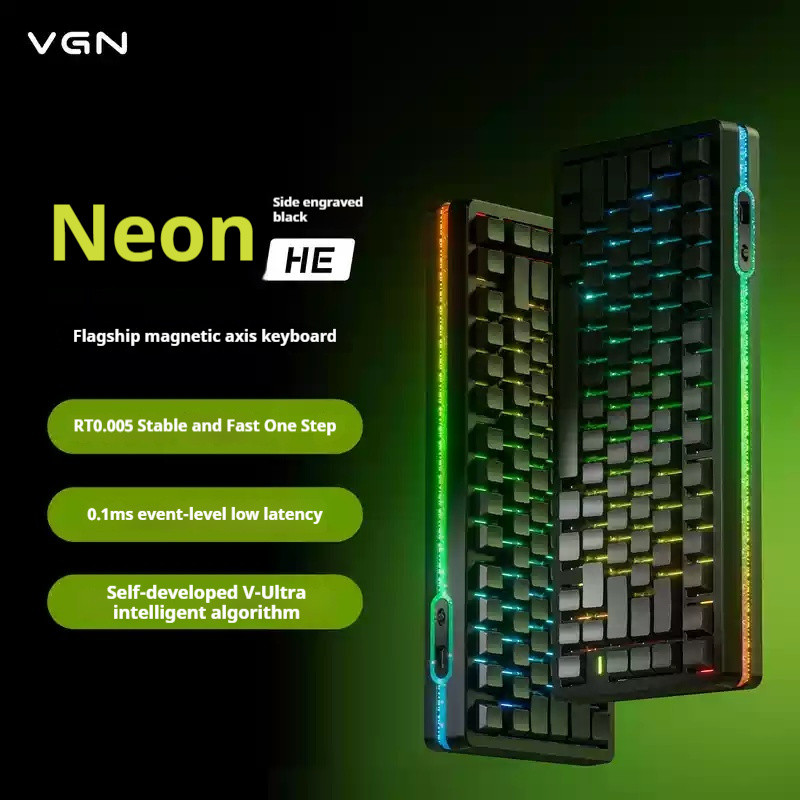 VGN Neon 75 Magnetic Switch Keyboard Wired Wireless Bluetooth Three ...