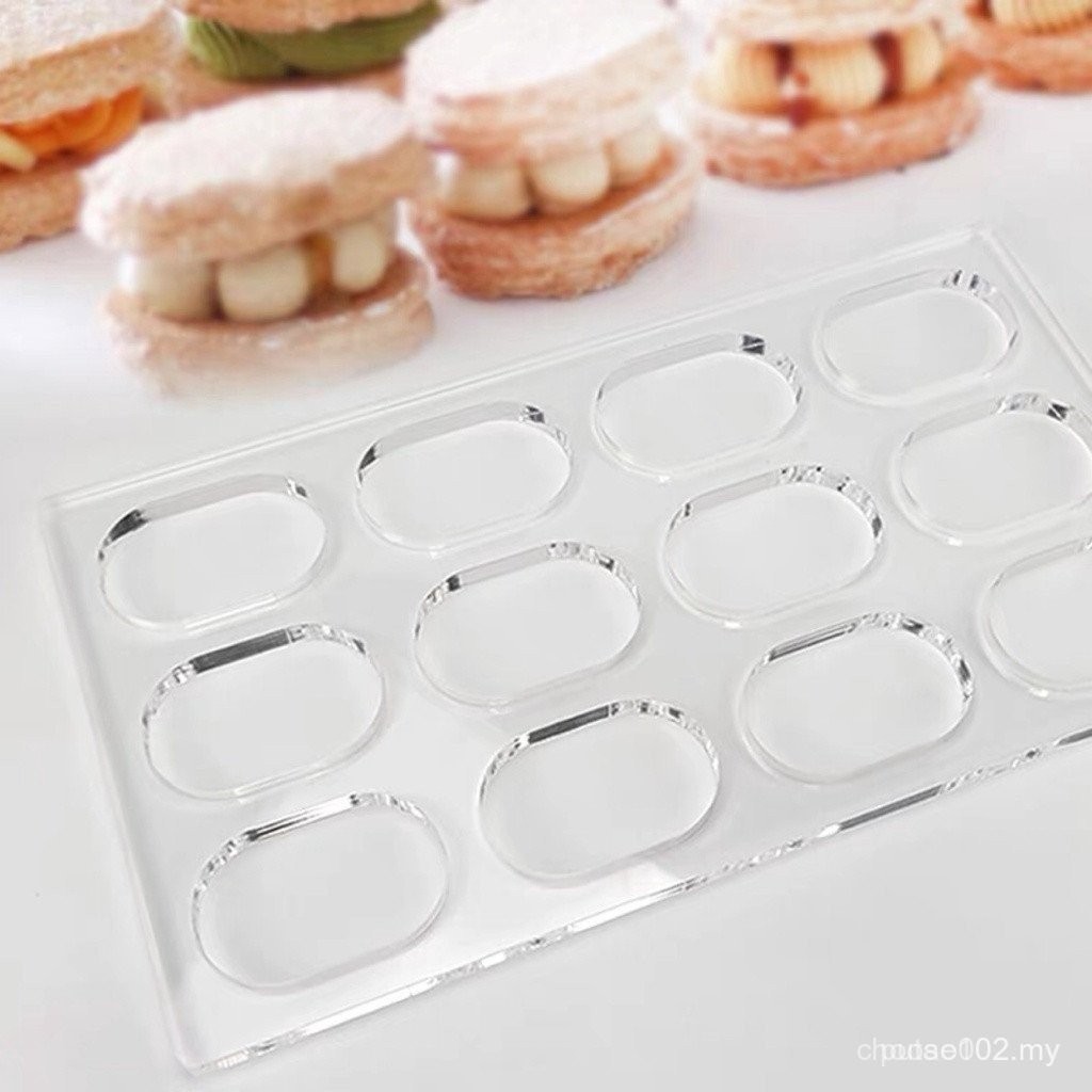 Dacquoise Cookies Mold Oval Heart-shaped Round Cookies Mold French ...