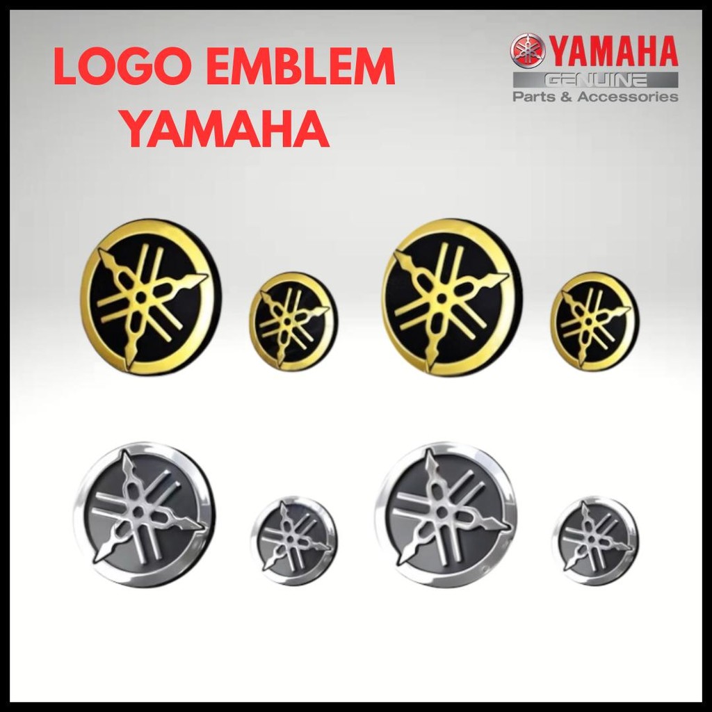 STICKER LOGO YAMAHA EMBLEM (2 BESAR 2 KECIL) Y15 ZR Y15 LC135 135LC ...