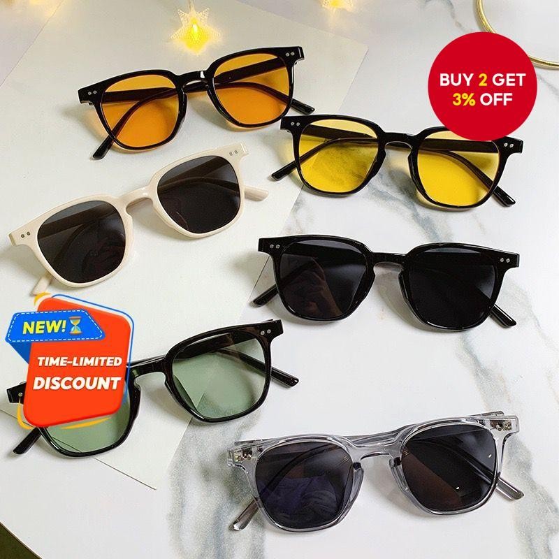 2025 UV400 Square Sunglasses - Unisex Retro Aesthetic Lightweight Frame for Urban Driving and ...