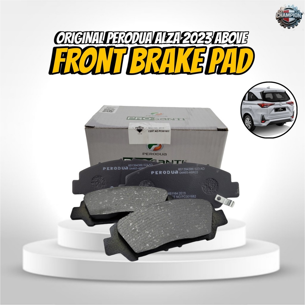 PERODUA BRAKE PAD FRONT FOR PERODUA ALZA 2023 ABOVE / TOYOTA VELOZ ...
