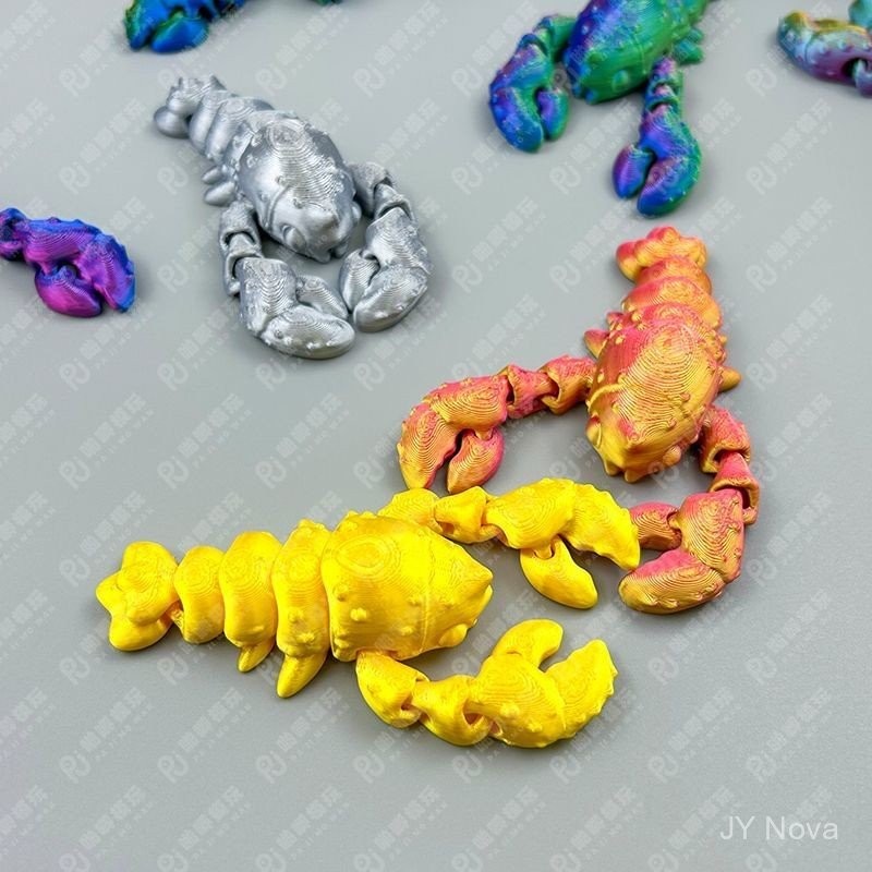 3D printed Q version of shrimp joint movable model toy | Shopee Malaysia
