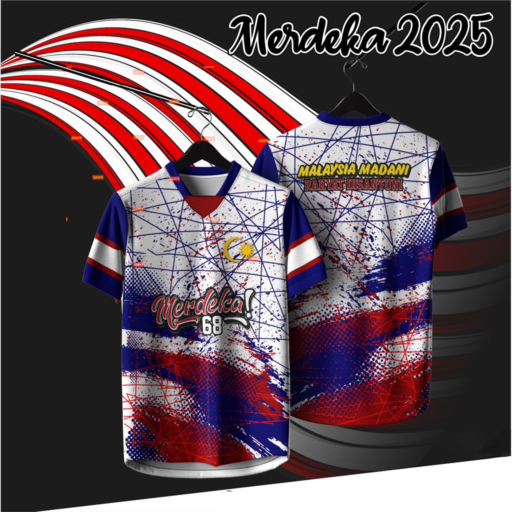 Malaysia Merdeka 68 2025 Special Design of Merdeka Clothing Slave ...