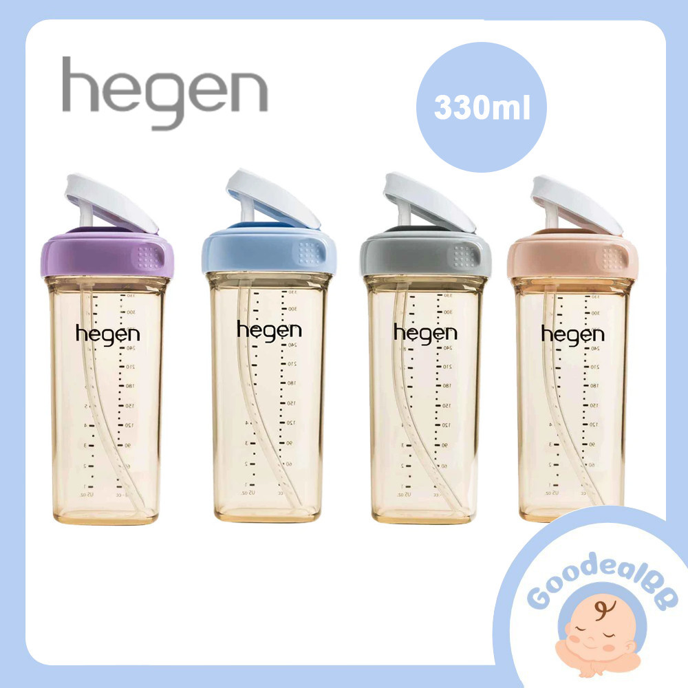 Hegen PCTO 330ml/11oz Baby Straw Cup PPSU V3 (Blue, Pink, Grey, Purple ...