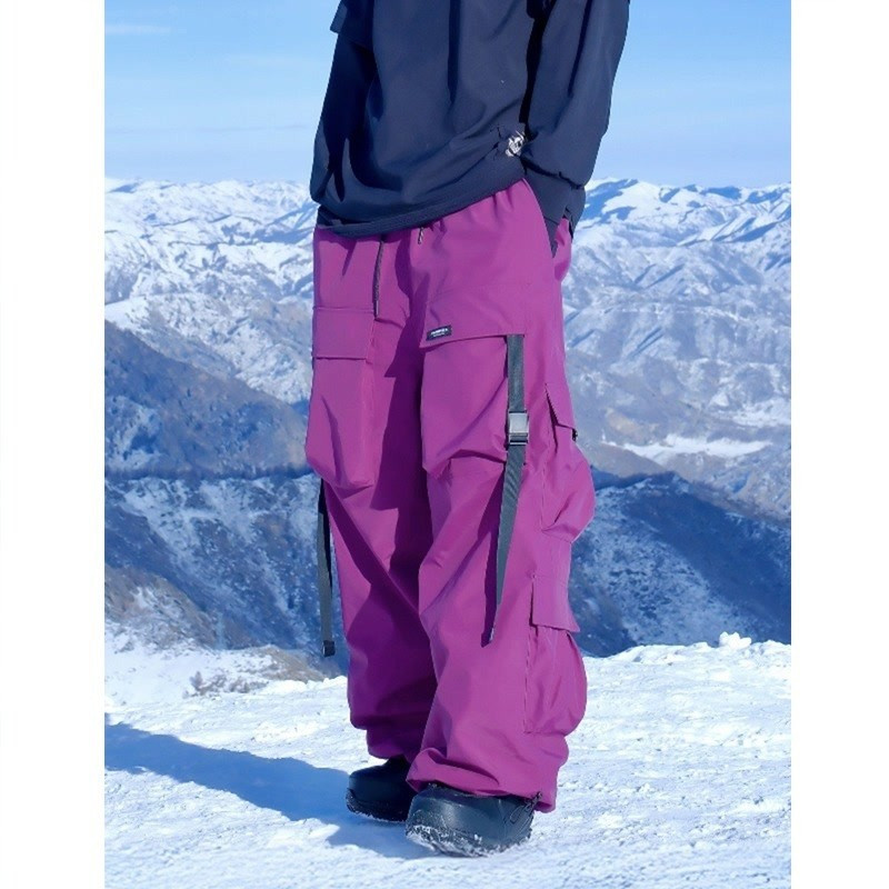 Halbin Violet New Style Ski Pants Loose Veneer Waterproof Windproof ...