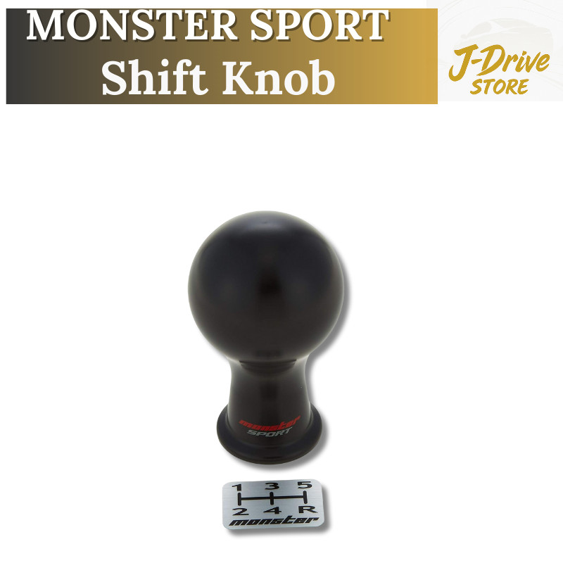 MONSTER SPORT Shift Knob A Type, Black, M12xP1.25 for Toyota/Subaru ...