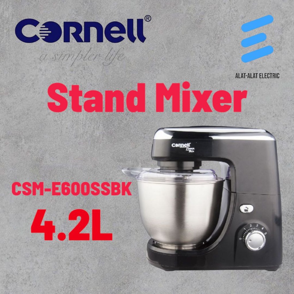CORNELL STAND MIXER 4.2L CSM-E600SSBK | Shopee Malaysia