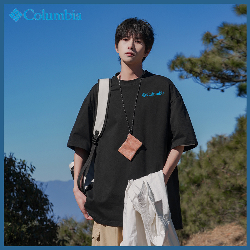 Columbia 260G Pure Cotton Short-Sleeved Men's T-Shirt 2025 Spring ...