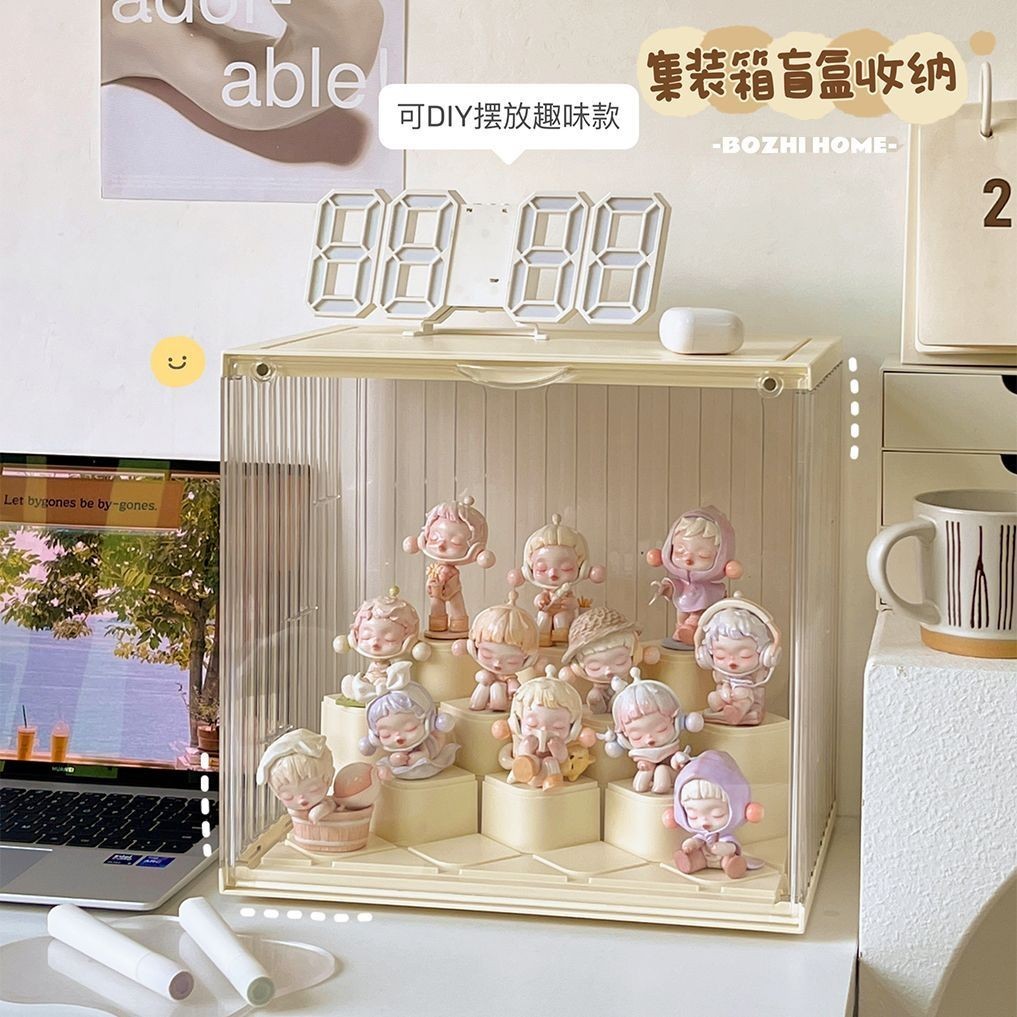 Pop Mart Display Box Transparent Acrylic Mystery Box Display Stand ...