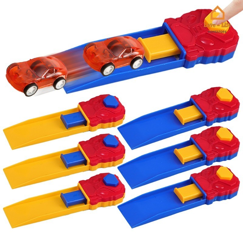 3 Pcs Car Sliding Track Launcher Toy - Mini Anti-fall Car Pressing ...