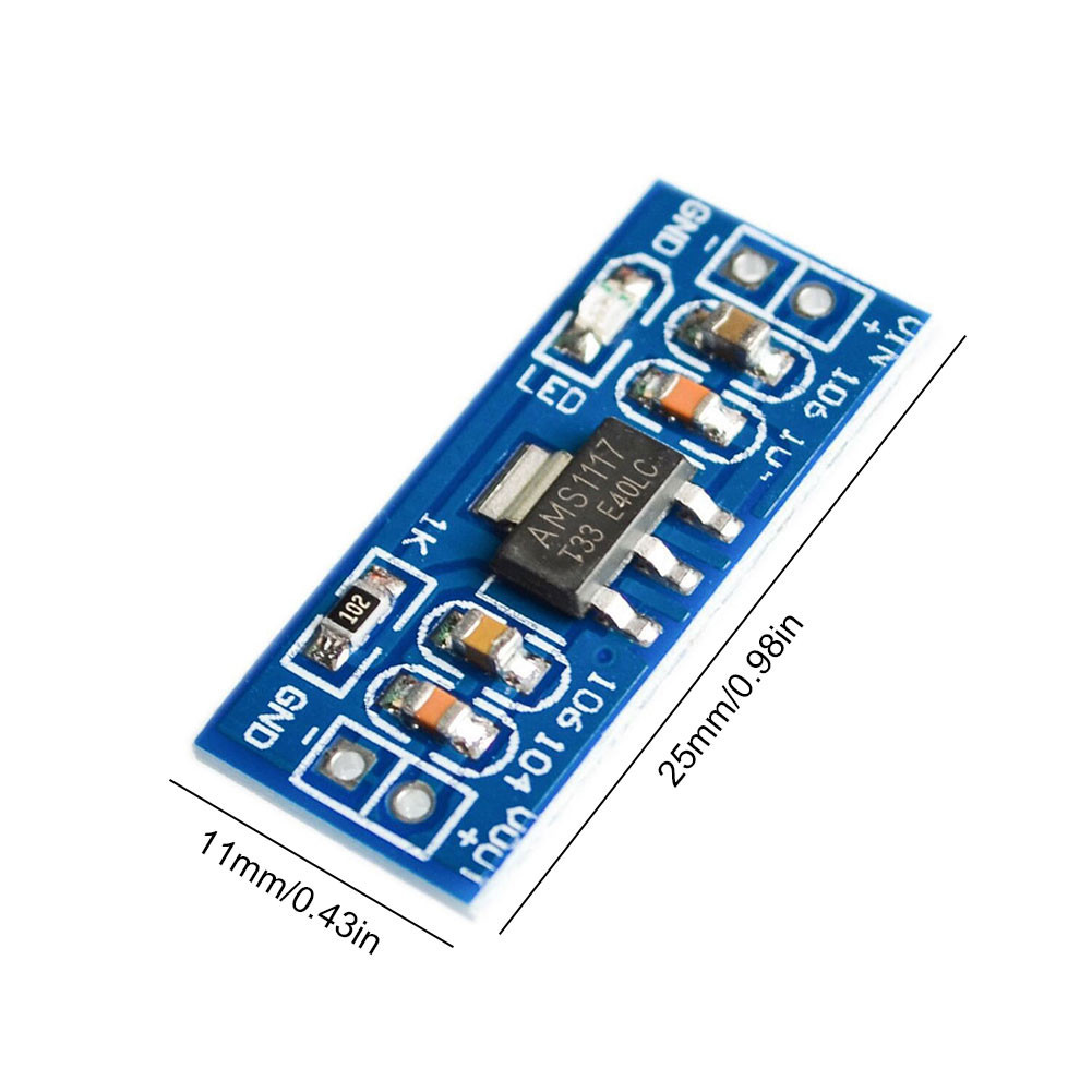 AMS1117 Power Supply Module 4 Pin Step-Down Linear Voltage Regulator for Arduino [freeplus.my ...
