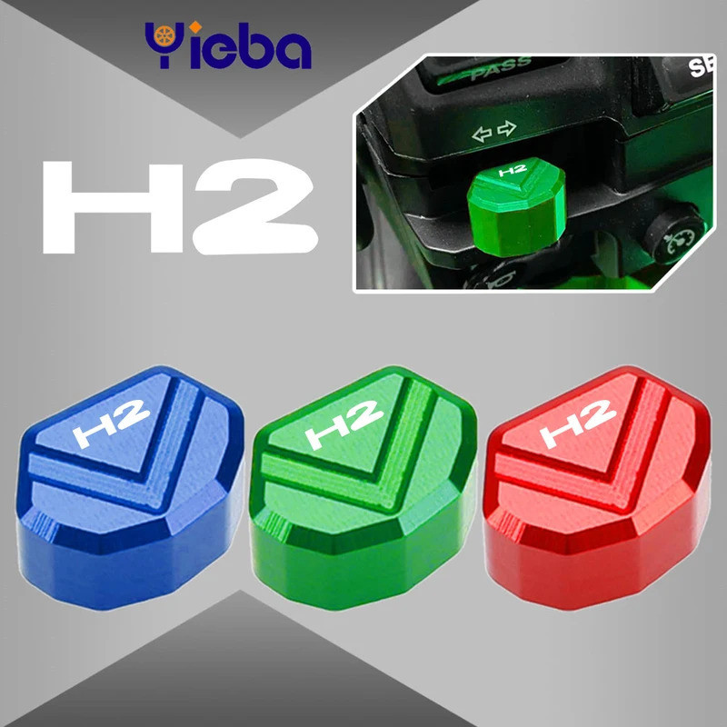 Motorcycle Switch Button Turn Signal Key cap FOR KAWASAKI NINJA H2 H2R ...