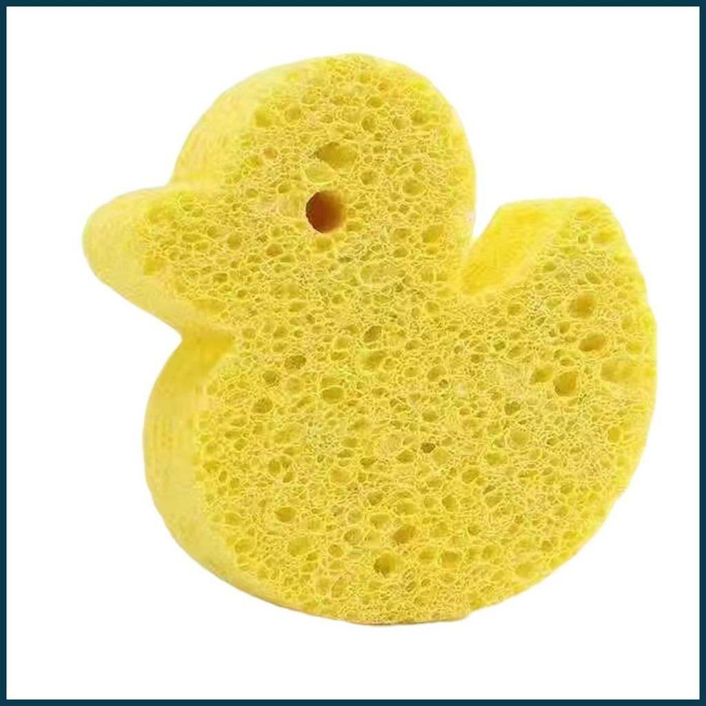 Toddler Bath Sponge Wood Pulp Sponge Soft Bath Sponges Bath Rub Cute ...
