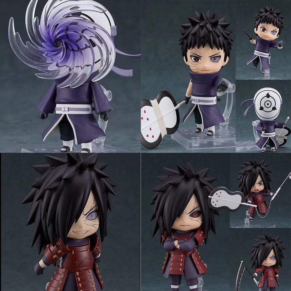 Nendoroid Naruto Uchiha Madara Obito Action Figure Model Doll | Shopee ...