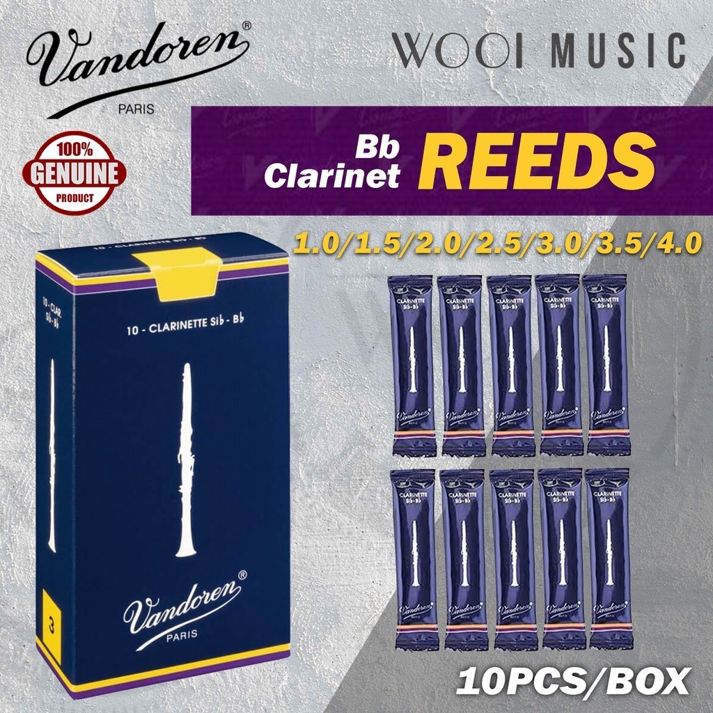 Vandoren Traditional Series Bb Clarinet Reeds - 10pcs/box | Shopee Malaysia