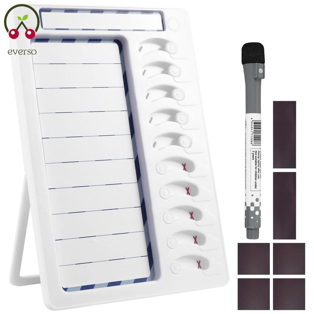 Chore Chart for Kids Dry Erase Chore Board with 10 Sliders and Magnetic ...