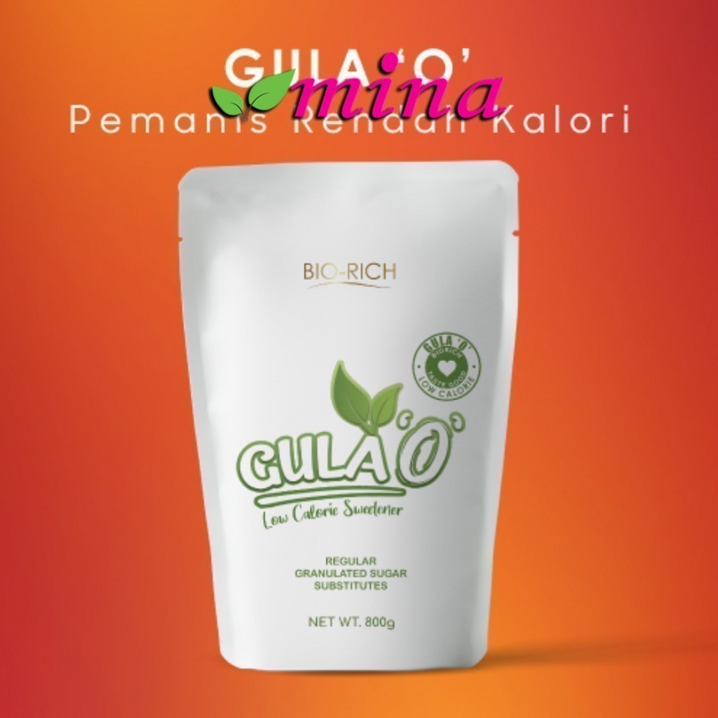 BIO RICH Gula O 800gm Low Calorie Sweetener Rendah Kalor1 HQ Regular ...