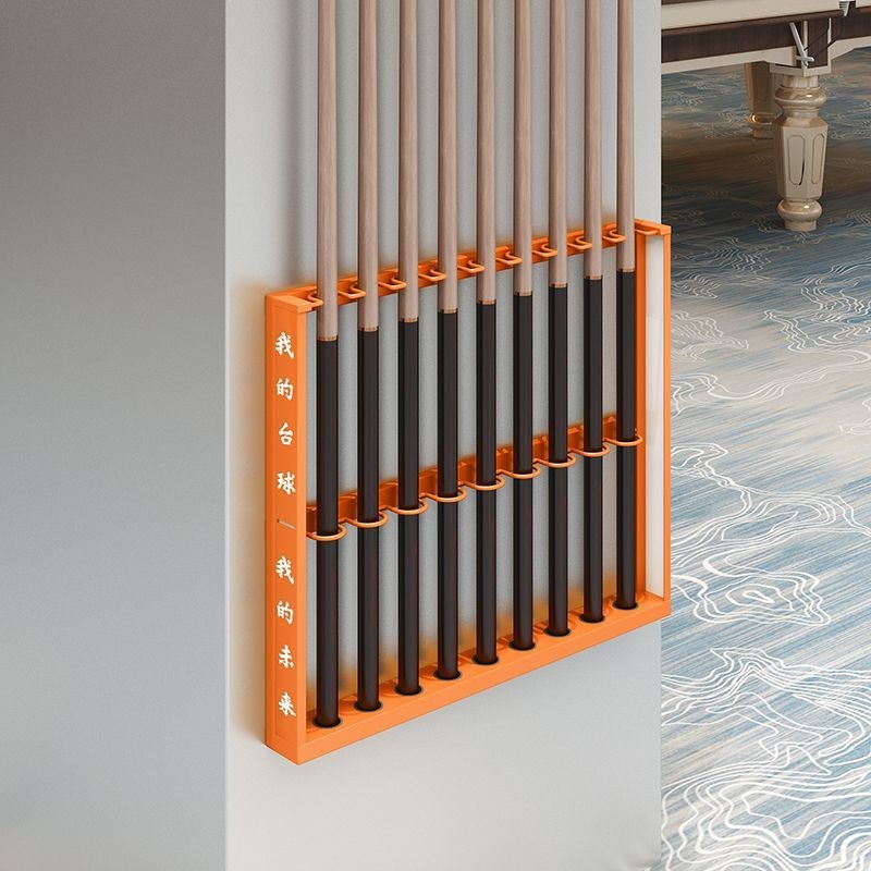 Rak batang biliar Rak batang yang dipasang di dinding Dewan bola kelas ...