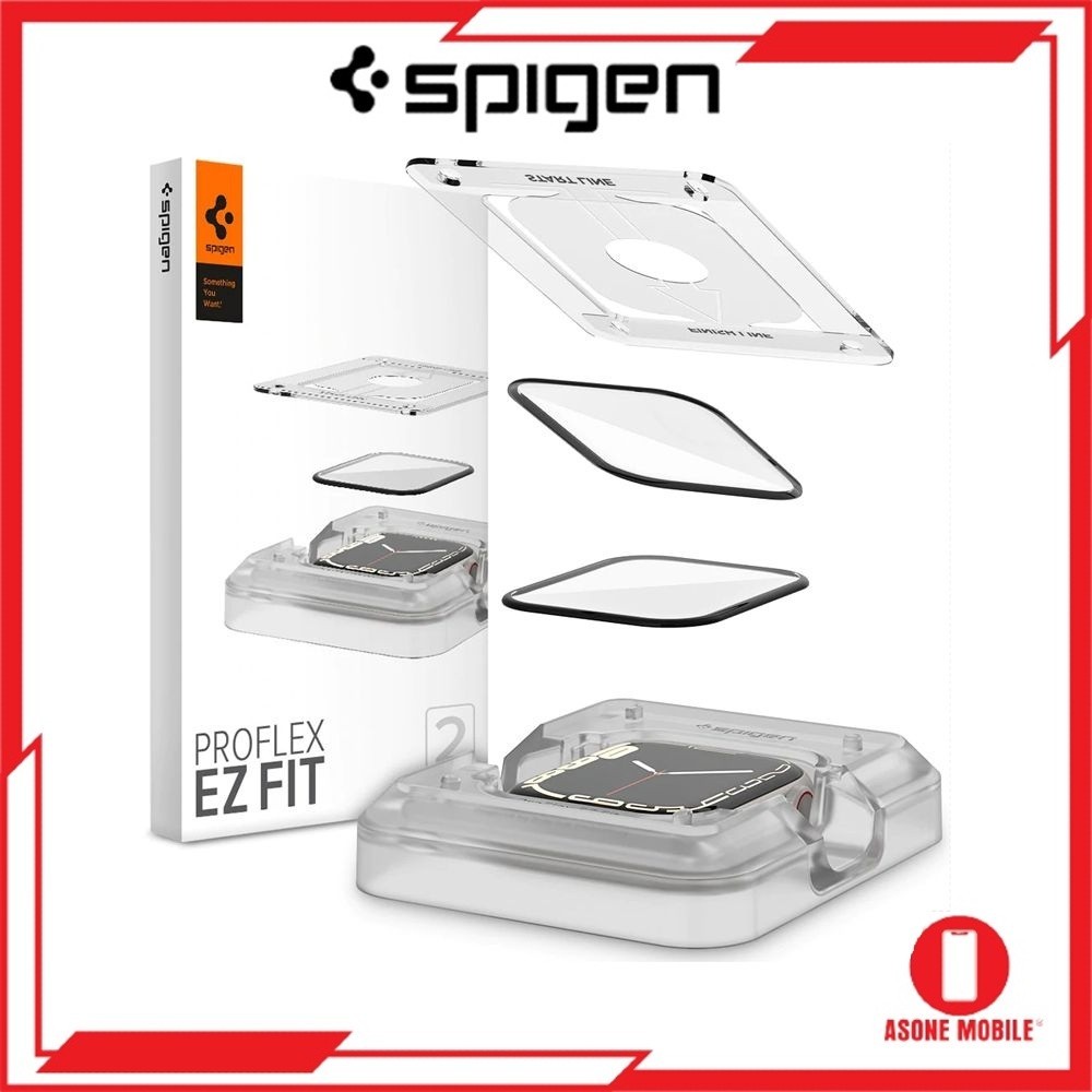 Spigen ProFlex EZ FIT Screen Protector Designed for Apple Watch 9 / 8 ...