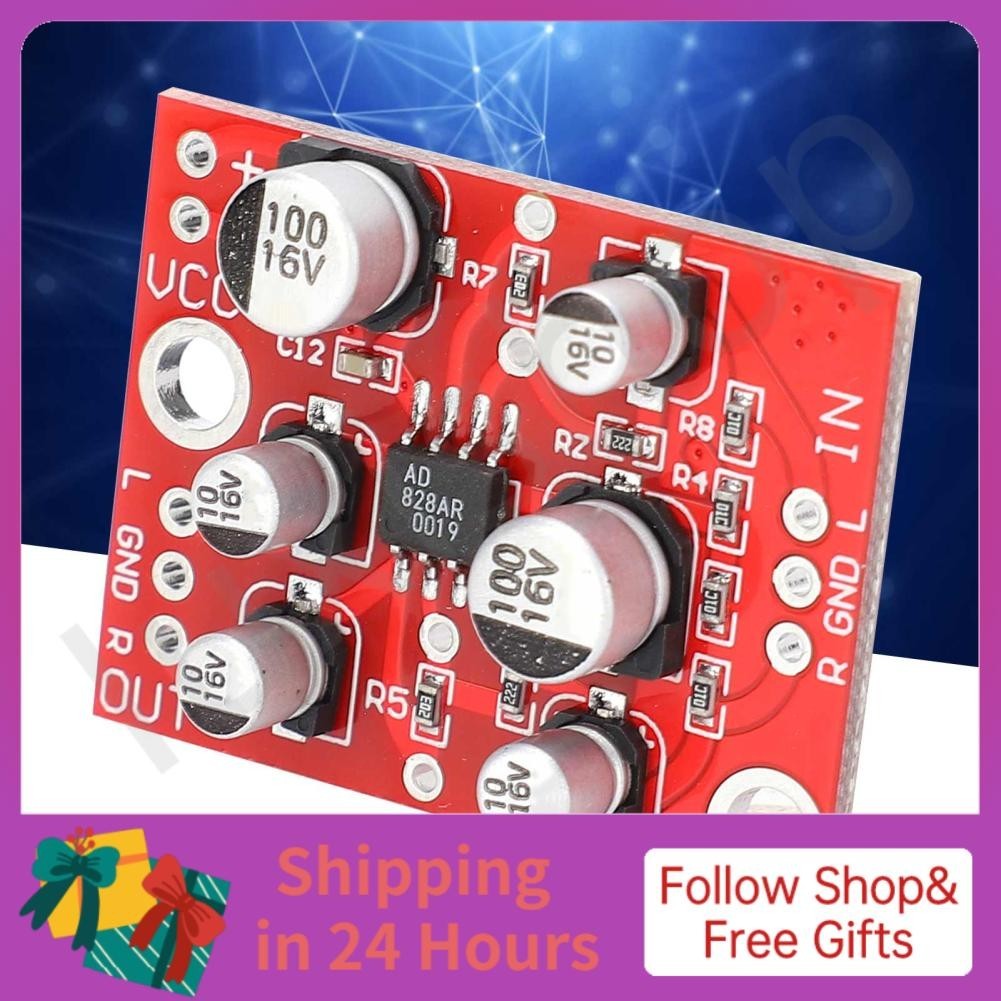 Iuxishop Amplified Board Module AD828 Plastic Audio Op-Amp Preamp DC5 ...