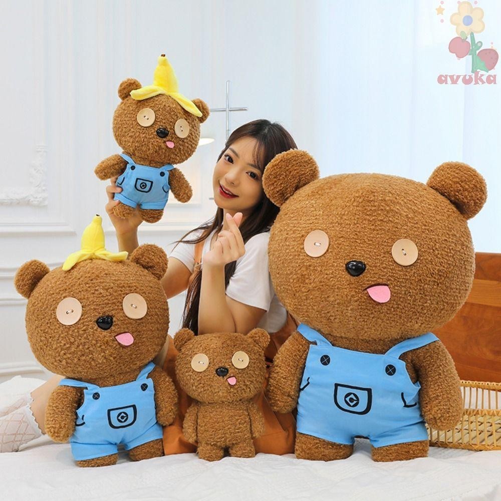 AVUKA Tim Bear Plush Doll Toy, PP Cotton Fluffy Tim Bear Backpack, Ins ...