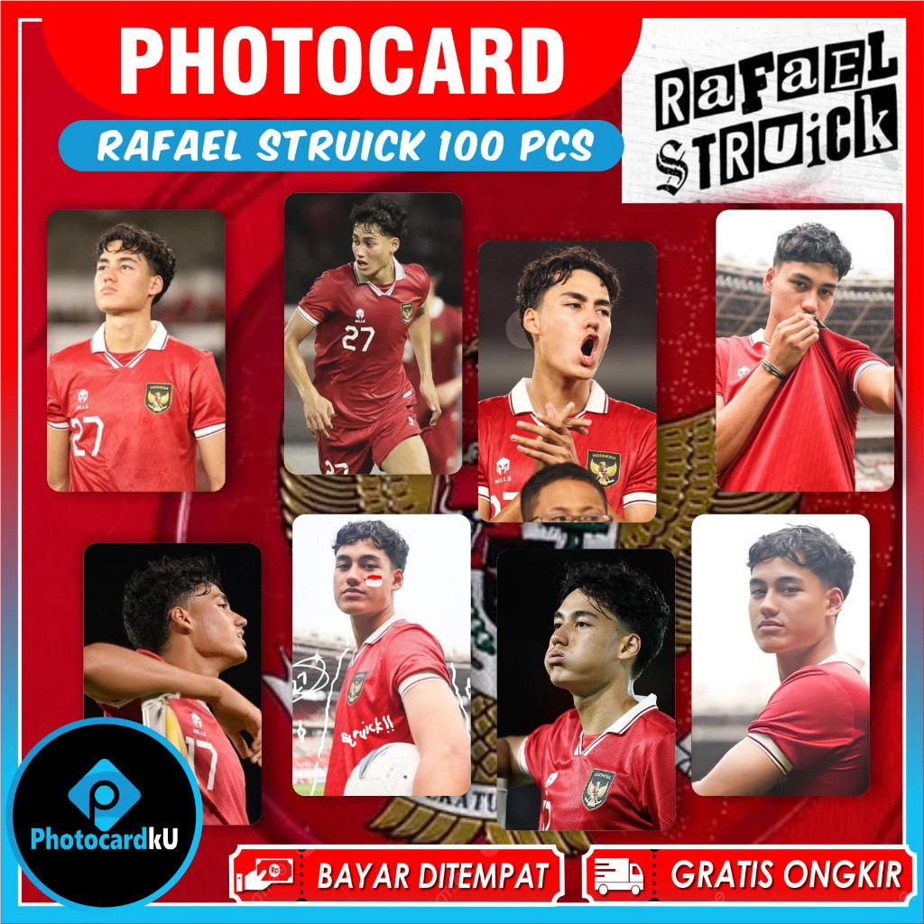 Photocard 100 Pcs Rafael Struick Bonus Sticker National Team PIN | Holy ...