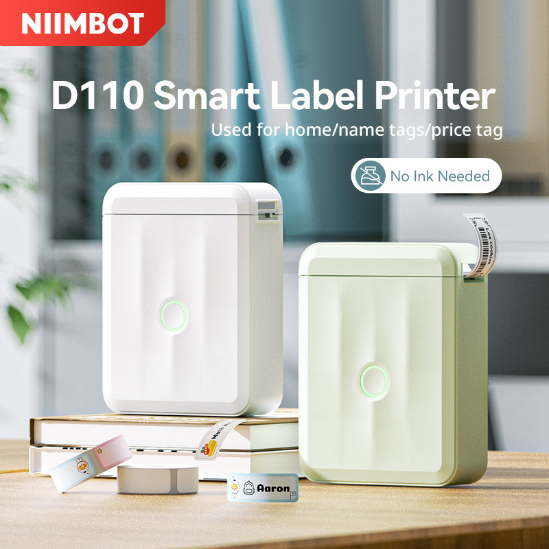 Niimbot D110 Label Printer Portable Sticker Printer Name Tag Printer ...