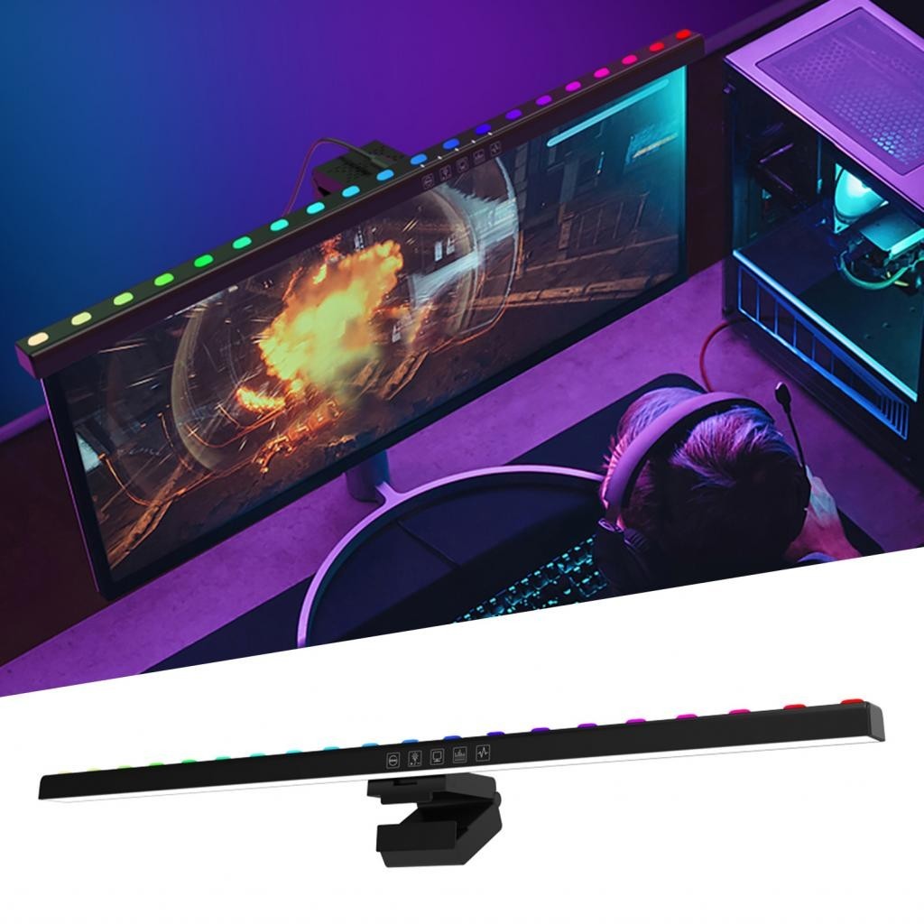 Legendtop Computer Light Bar Screen RGB Backlight Space Saving Timing ...